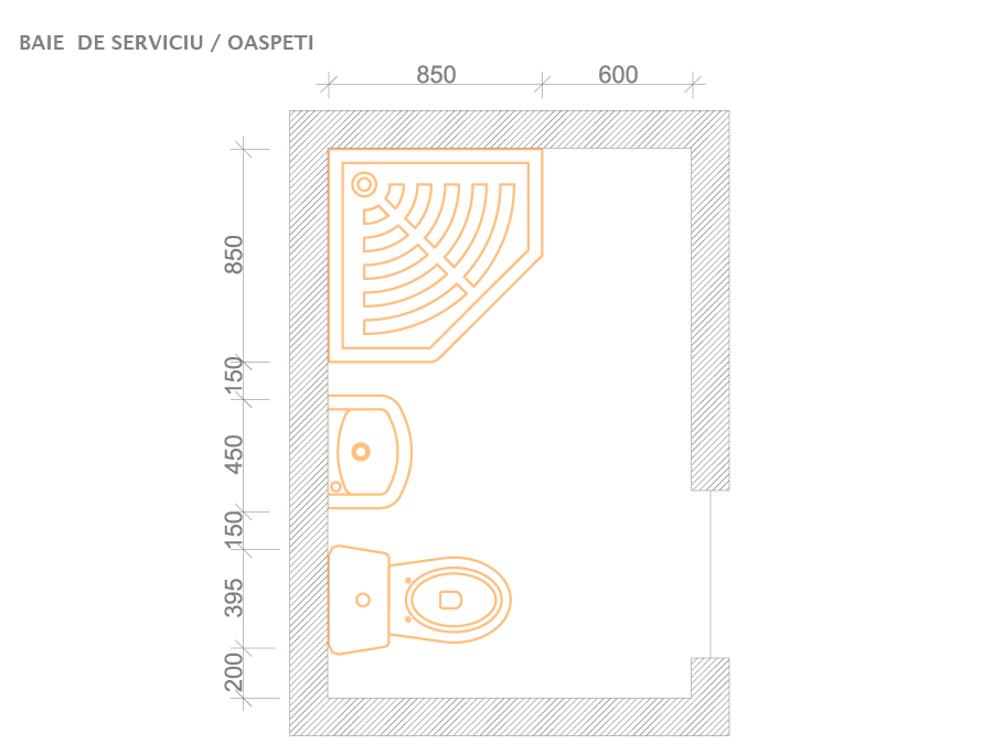 Amenajarea functionala a unei bai